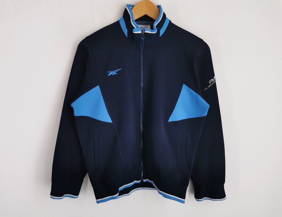 Asics Jacket Vintage 90's Asics Track Jacket Made in Japan Size M - Etsy