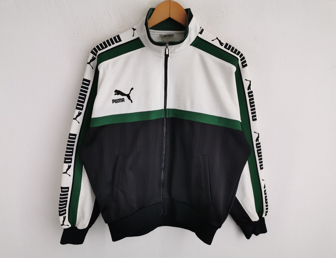Puma Jacket Vintage 90s Puma Track Top Multicolor Jacket Made in Japan ...