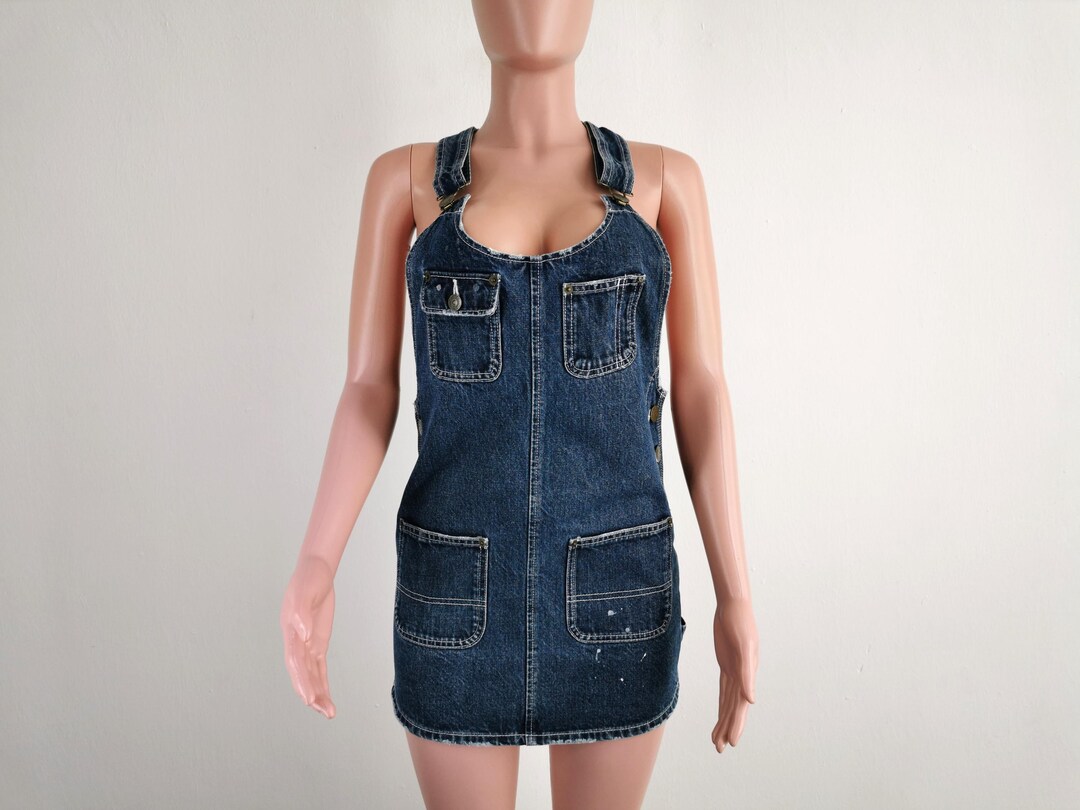 X-girl Overalls Distressed Vintage 90's X-girl Short Women Skirt ...