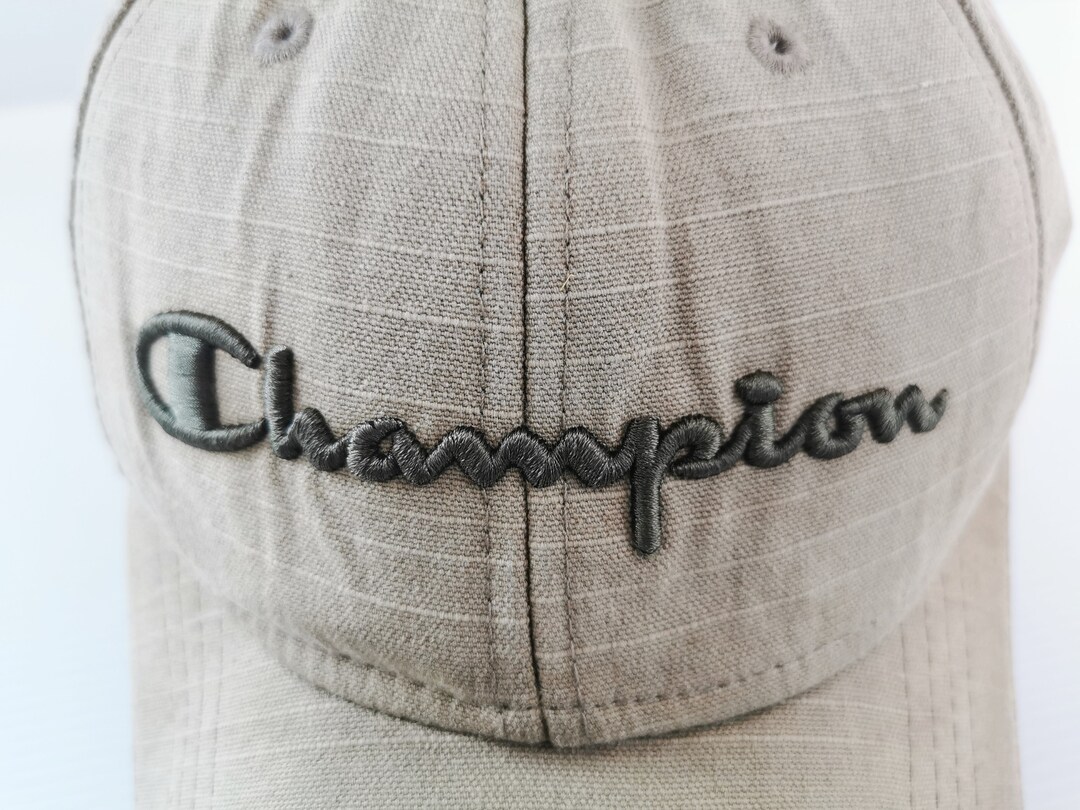 Champion Cap Vintage Champion Embroidery Logo Hat Cap - Etsy