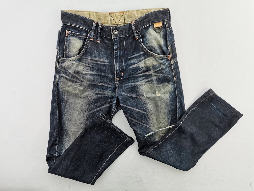 Edwin Jeans Distressed Vintage Edwin E Function Denim Jeans Pants Size ...