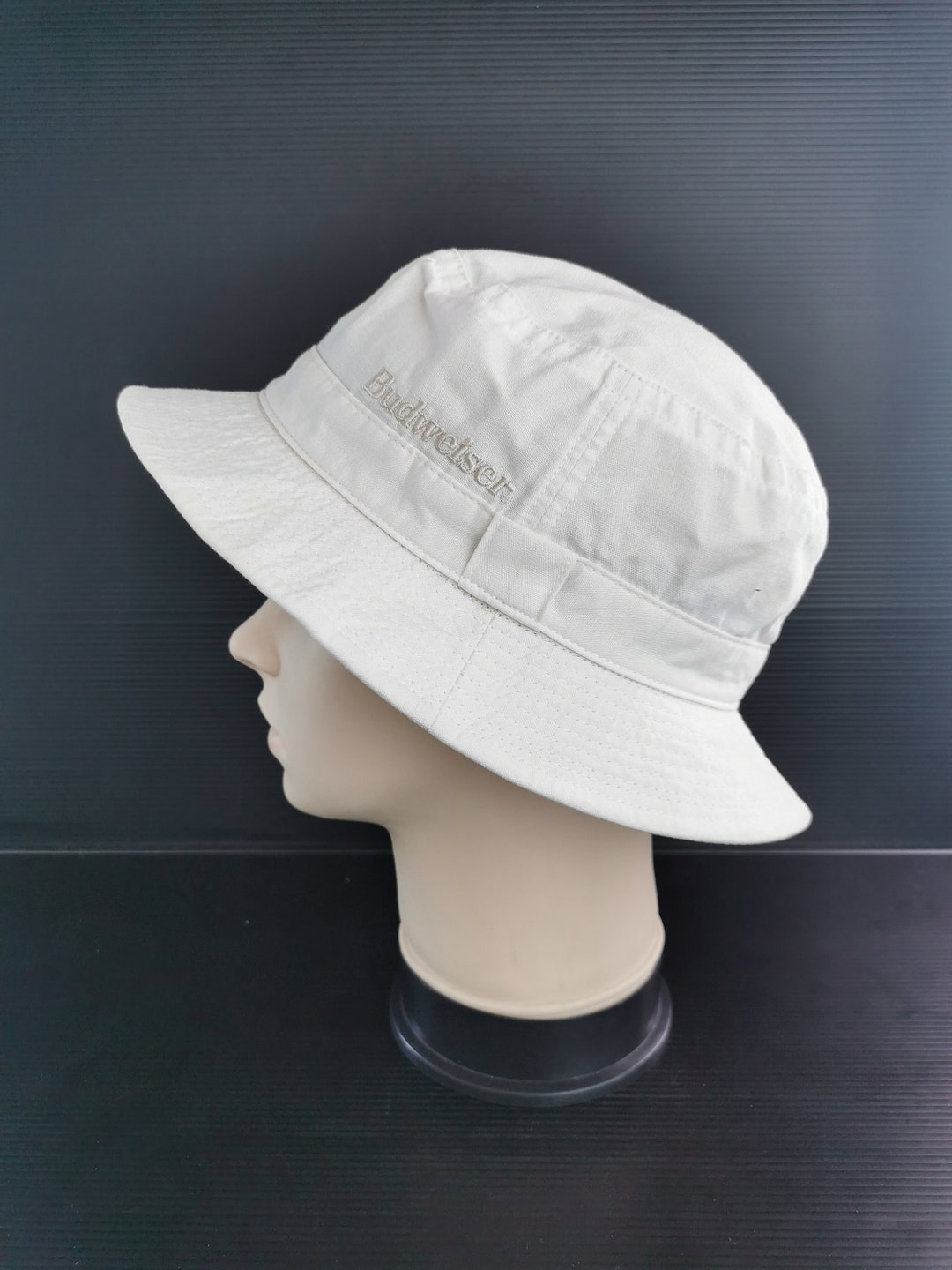Budweiser Hat Vintage Budweiser Made in Japan Head Wear Bucket Hat Cap ...