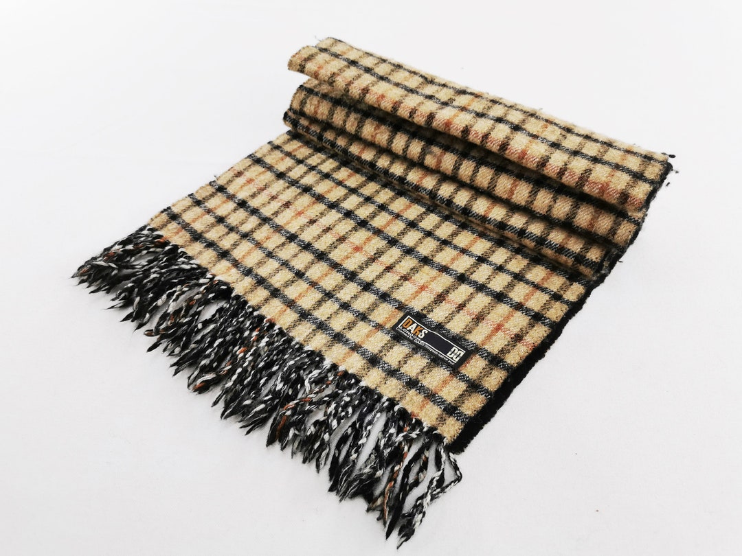 Daks Scarf Vintage Daks Made in Japan Wool Muffler Body Wrap 50 X 11.5 ...
