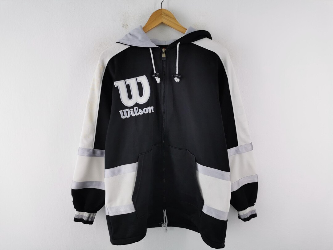 Wilson Hoodie Vintage Wilson Zipper Hoodie Made in Japan Size XL - Etsy