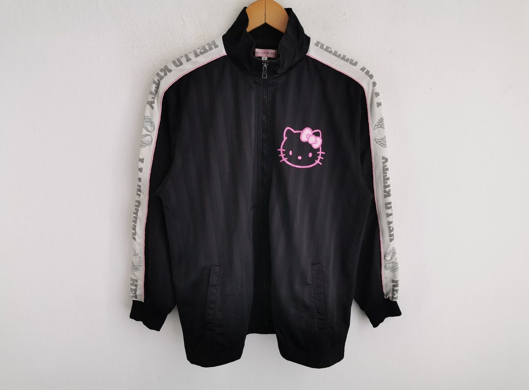 Hello Kitty Jacket Vintage Hello Kitty Track Top Sweater Jacket Size L ...