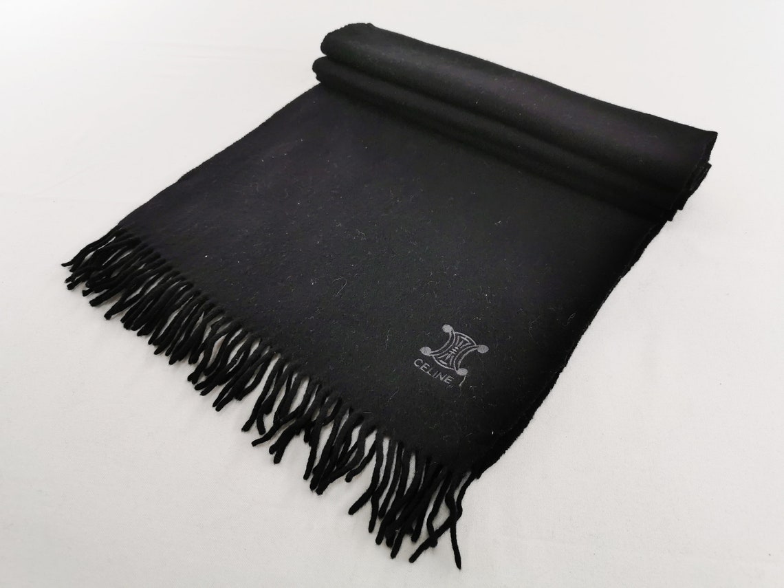 Celine Scarf Celine Wool Muffler Body Wrap 58 X 15 - Etsy