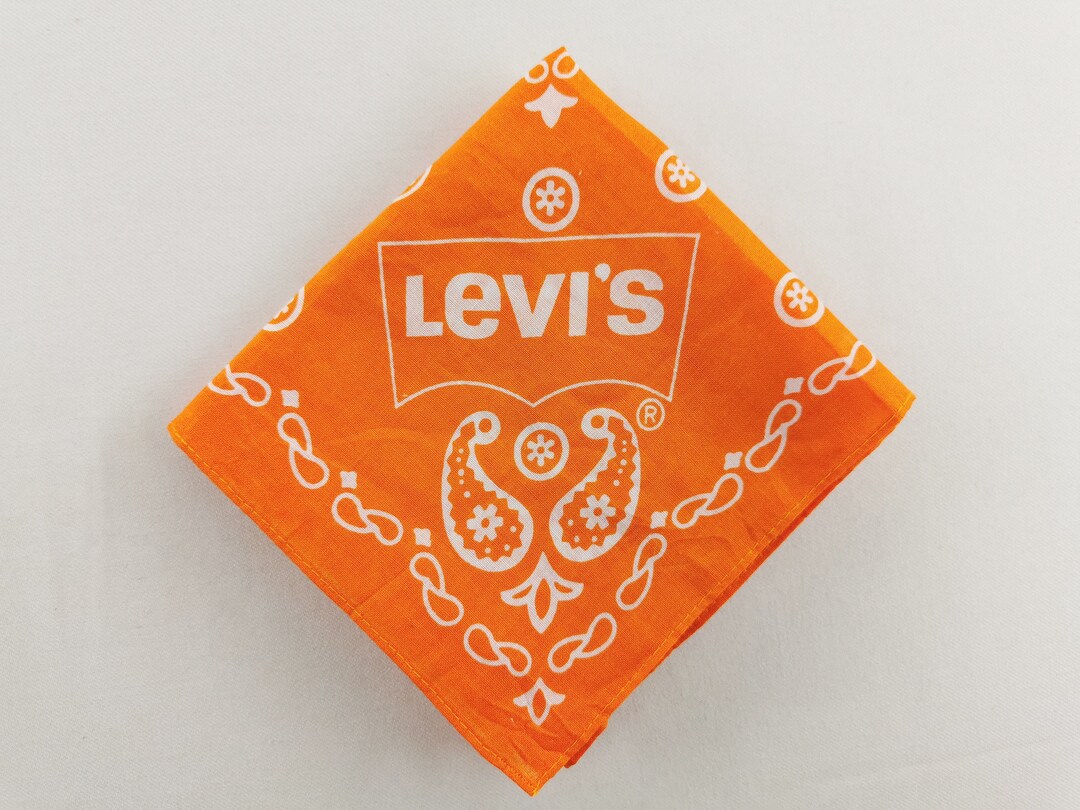Levis Paisley Classics Pattern Cotton Handkerchief Multi-color Vintage ...