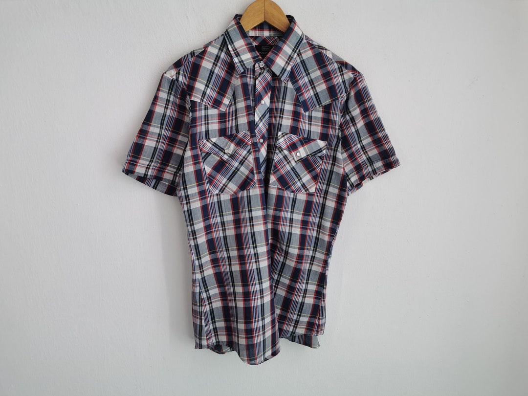 Sears Shirt Vintage 90's Sears Western Wear Button Shirt Size M - Etsy