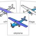 Parts of an Airplane Nomenclature 3-part Cards Printable Montessori ...