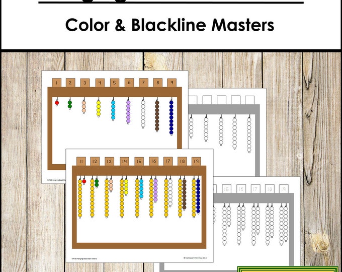 Montessori Bead Bar Addition Worksheet. Montessori Primary Math Work ...