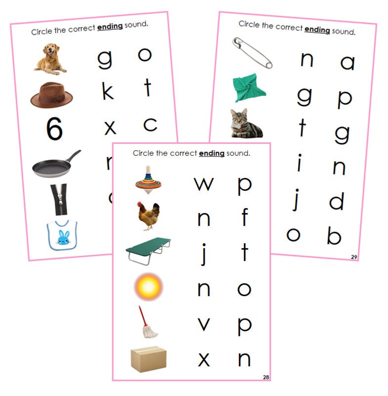 Montessori Pink Phonetic Language Series Bundle PHOTOS - Etsy