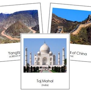 Landmarks of Asia - Montessori Continent Cards - Geography - Printable ...