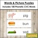 Phonetic Words Cut & Paste Step 1 Montessori Language/phonics Printable ...