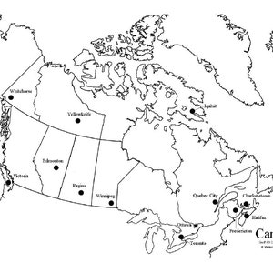 Capital Cities of Canada Map & Master - Montessori Geography ...