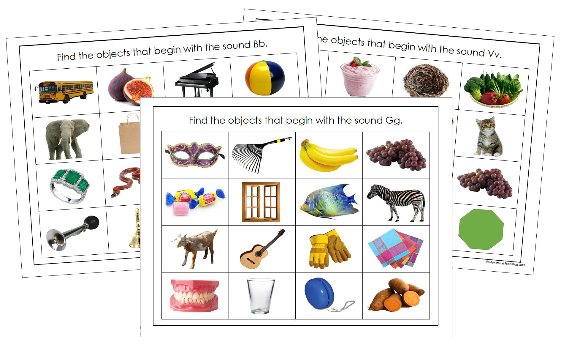 Phonetic Sound Game Mats - Montessori Phonics (digital Download) - Etsy