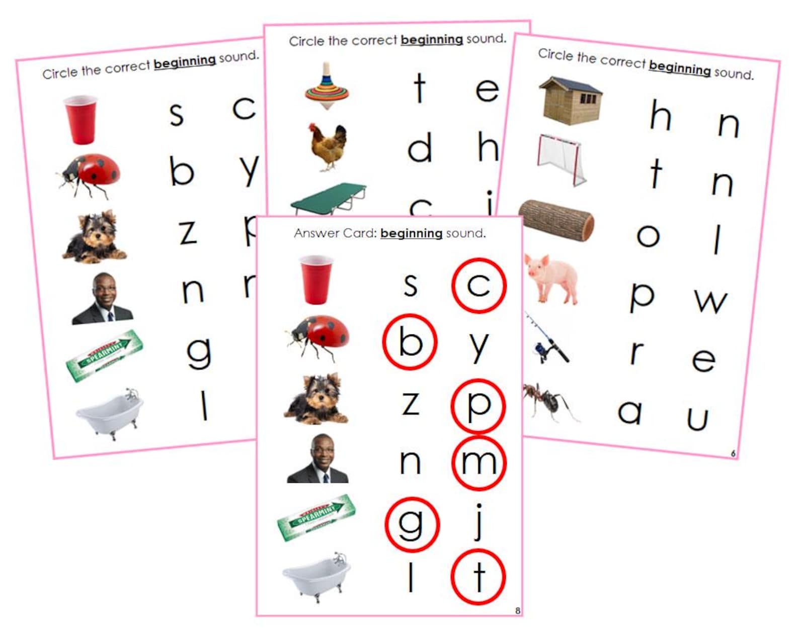 Montessori Pink Phonetic Language Series Bundle [PHOTOS] - Primary ...