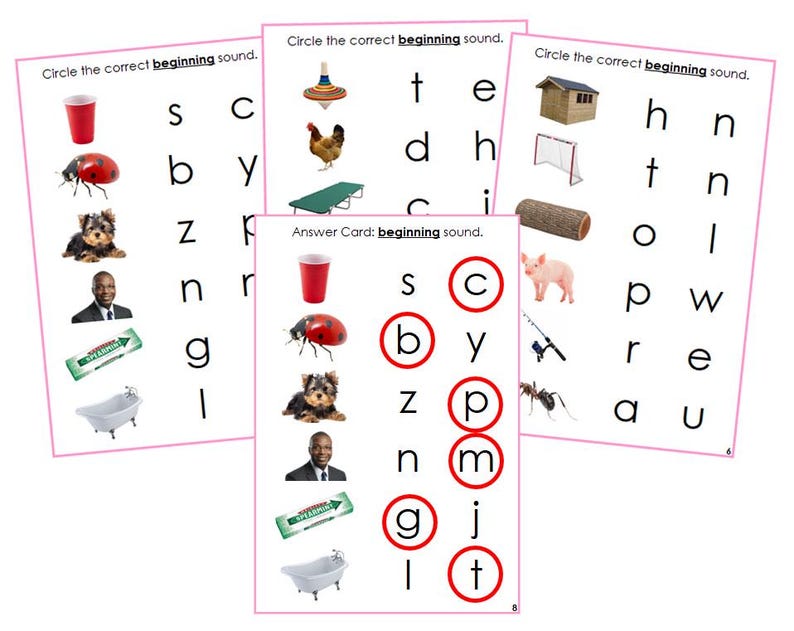 Montessori Pink Phonetic Language Series Bundle [PHOTOS] - Primary ...