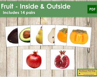 Matching Fruit Cards - Etsy