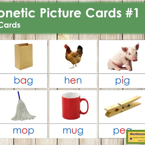 Phonetic Word Puzzles Language Printable Montessori - Etsy