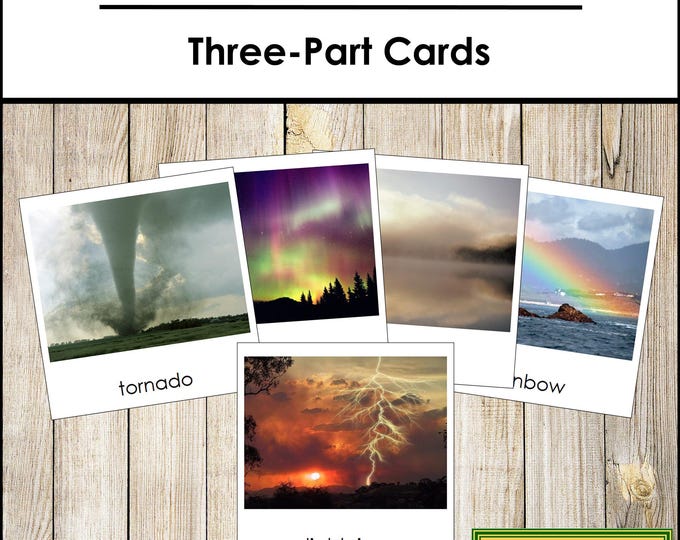 Types of Volcanoes Nomenclature / 3-part Cards / Montessori Flash Cards ...