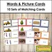 Words & Picture Cards Bundle - Primary Language - Printable Montessori ...
