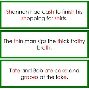 Montessori Green Phonogram Language Series Bundle (CLIPART) - Primary ...