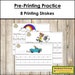 Pre-printing Writing Practice Printable Montessori Materials Digital ...