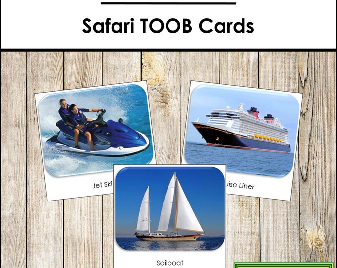 In the Woods Safari TOOB Cards - Printable Montessori Cards - Digital ...