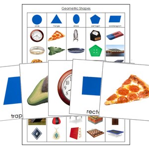 Geometric Shapes Sorting Cards & Chart - Primary Geometry - Printable ...