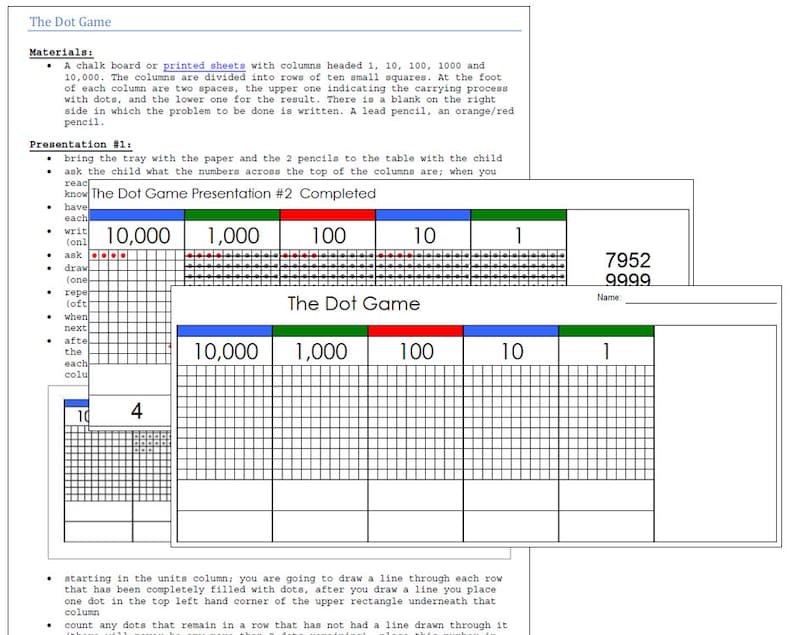 Primary Montessori Math Operations Bundle Printable - Etsy