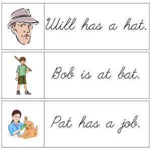 Montessori Cursive Step 1 Phonetic Language Series Bundle [CLIPART ...