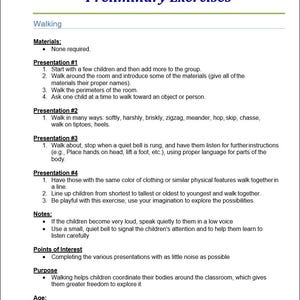 Primary Montessori Practical Life Teaching Manual - Preschool ...