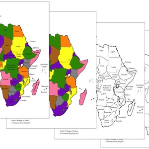 Montessori Maps of the World Bundle (color-coded) - Geography ...