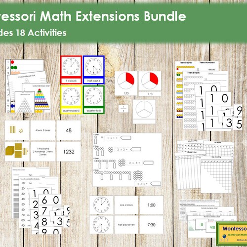 Primary Montessori Math Operations Bundle Printable - Etsy