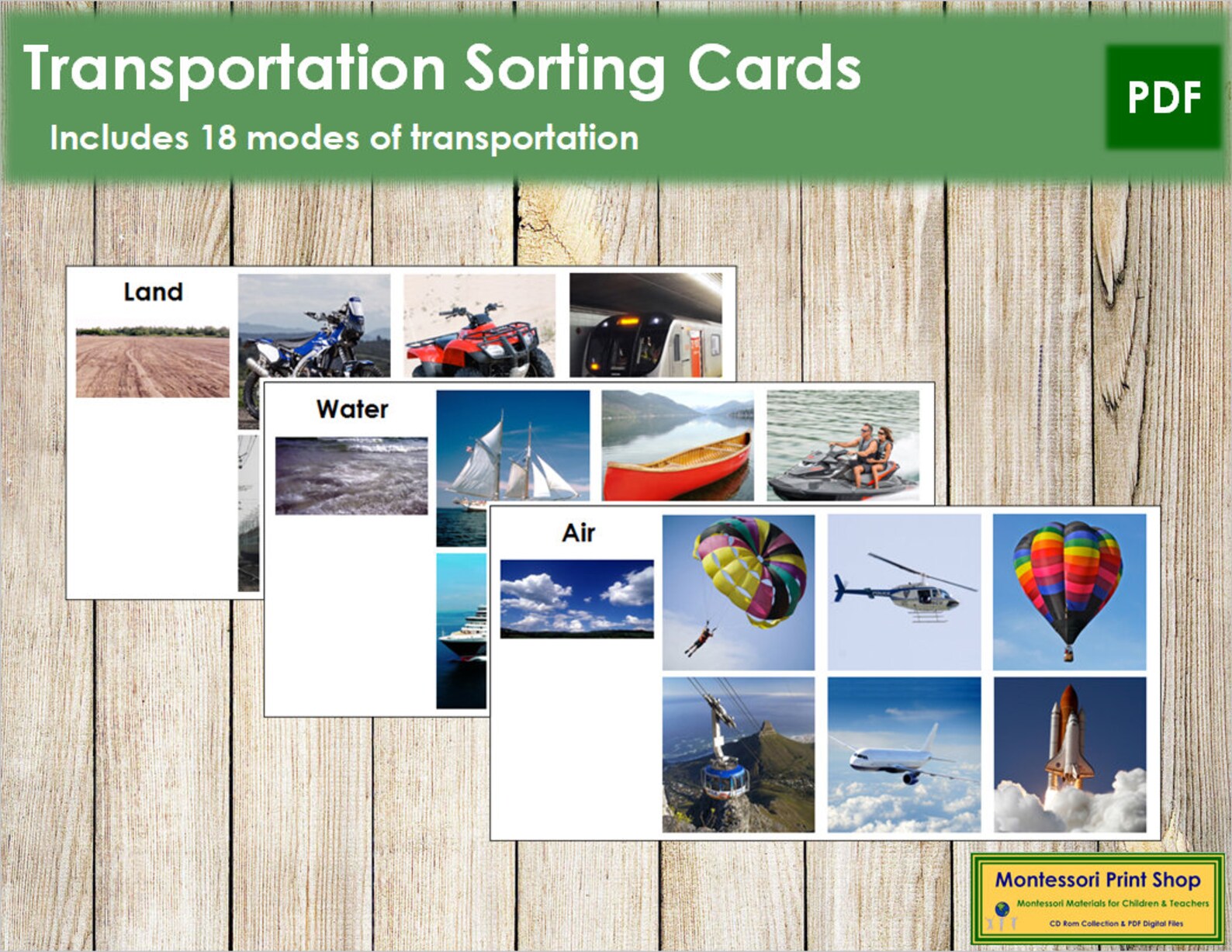 Transportation Sorting Cards & Control Chart Preschool - Etsy