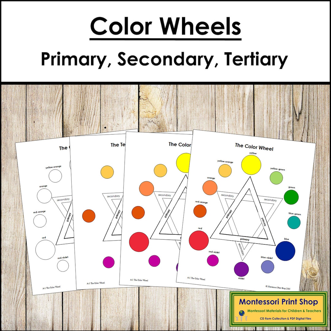 The Color Wheels - Art - Printable Montessori Materials - Digital ...