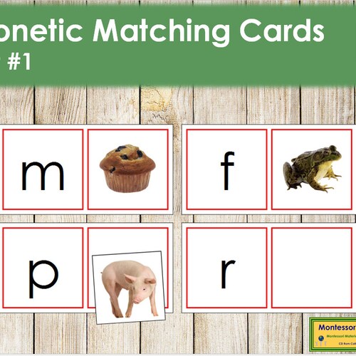 Phonetic Sound Game Cards Montessori Language Printable - Etsy