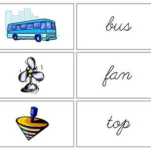 Montessori Cursive Step 1 Phonetic Language Series Bundle [CLIPART ...