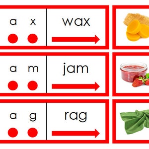 CVC Blending Cards - Montessori Language - Printable Montessori ...