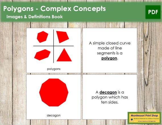 Printable Montessori Materials Geometry The Study of a Quadrilateral ...