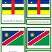 Montessori Flags of Africa 3-part Cards [color-coded] - Geography ...