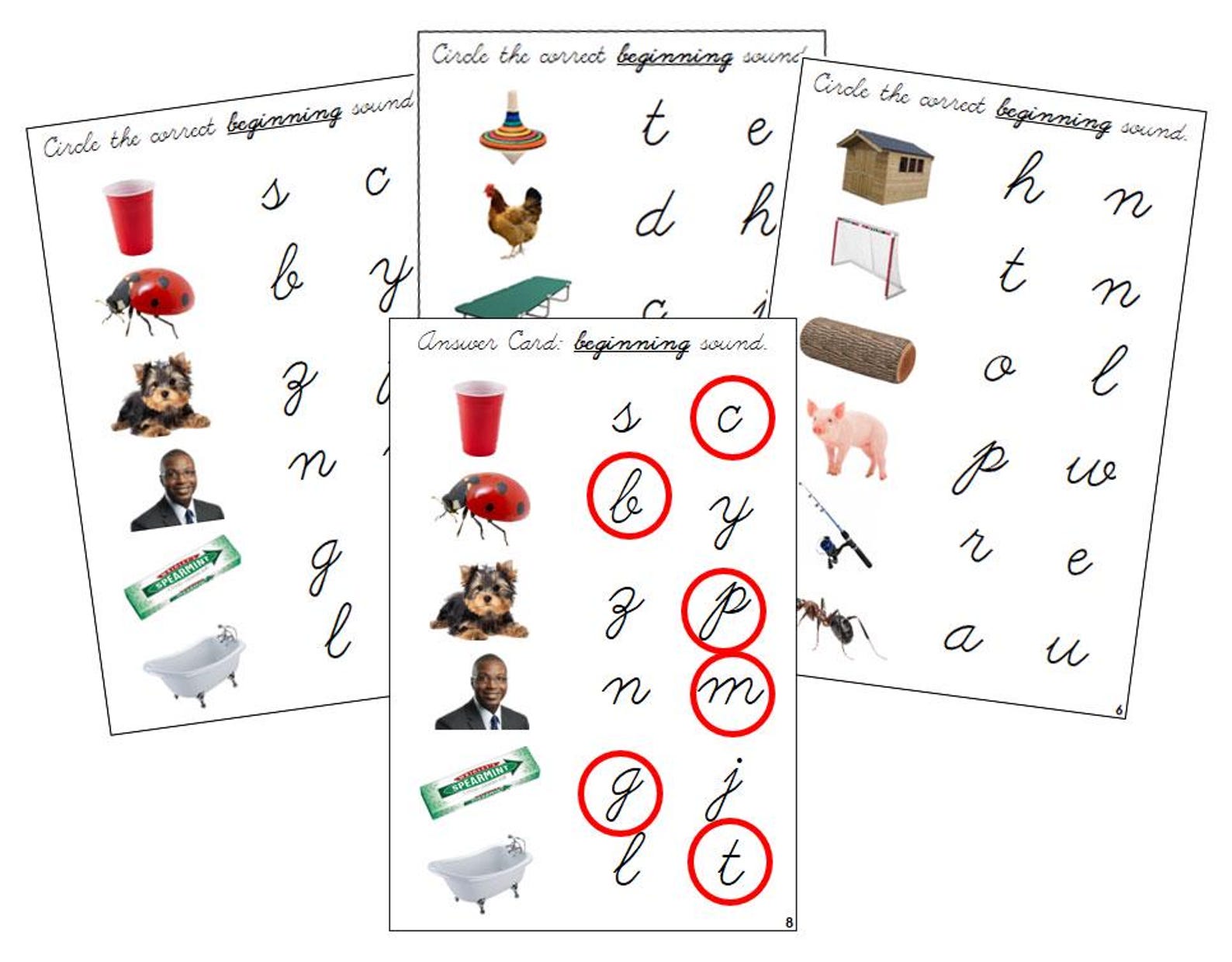 Montessori Cursive Step 1 Phonetic Language Series Bundle [CLIPART ...