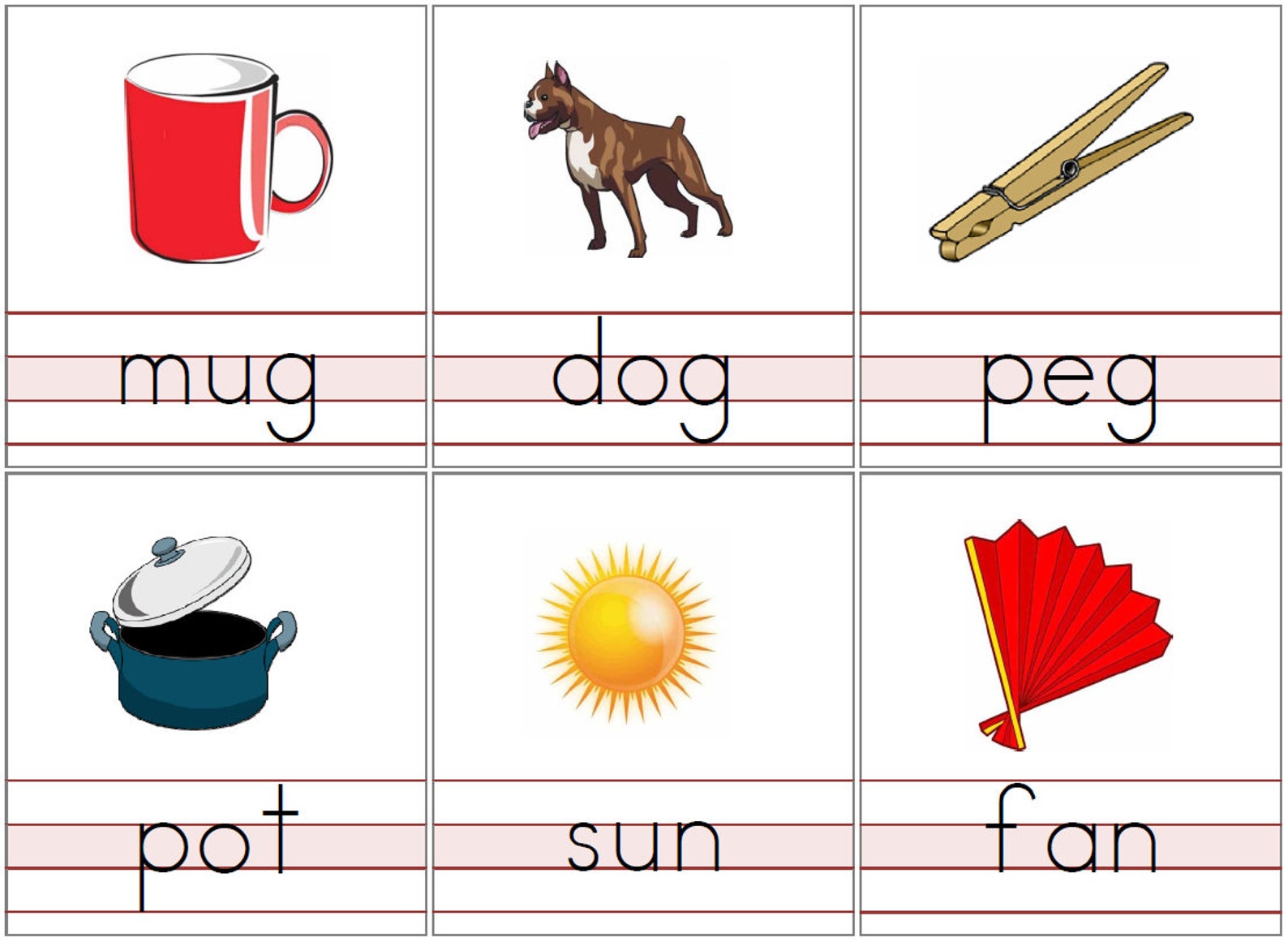 Phonetic Words Write & Wipe [set 1] - Phonics (digital Download) - Etsy