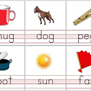 Phonetic Words Write & Wipe Set 1 Phonics Language Printable Montessori ...