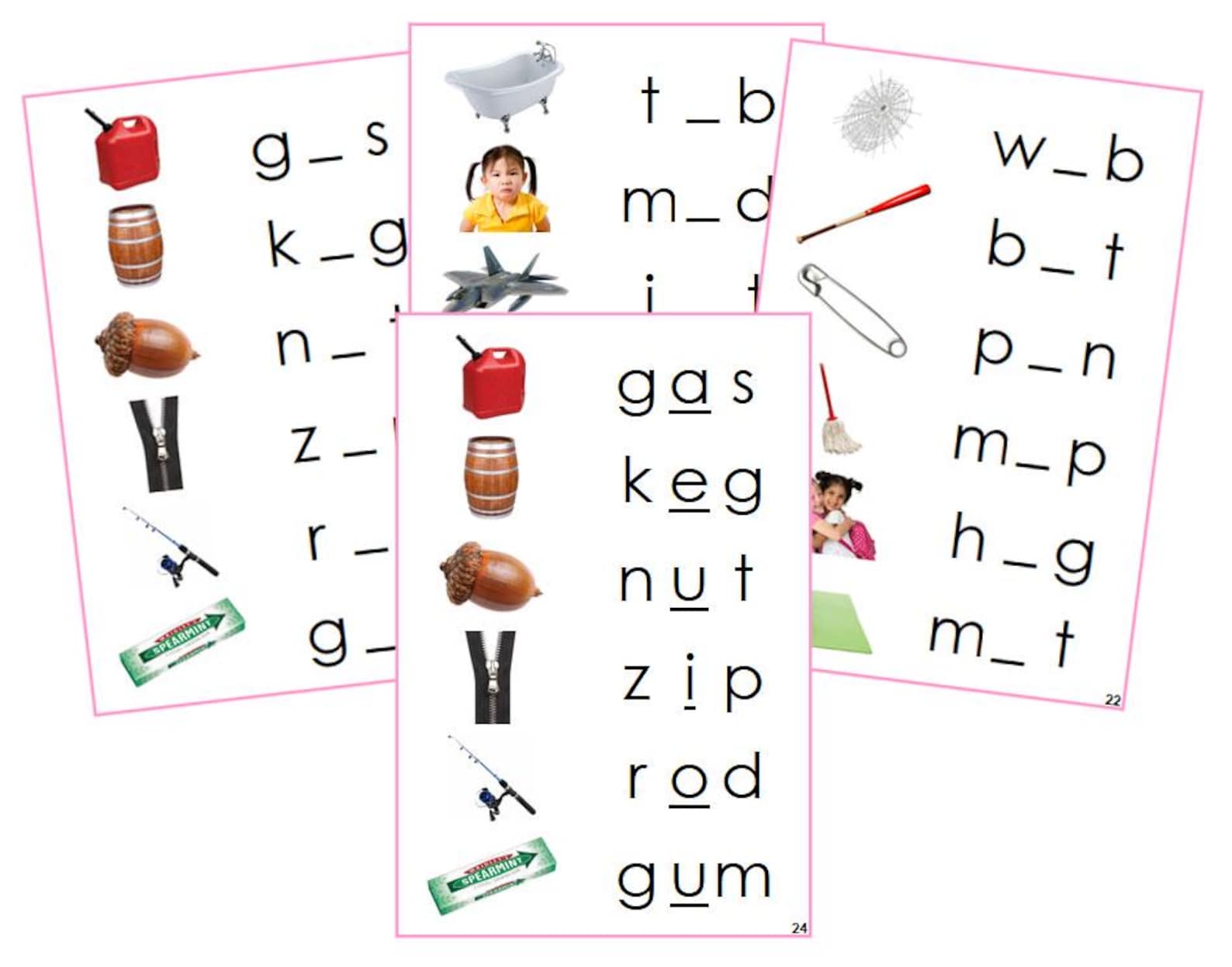 Montessori Pink Phonetic Language Series Bundle [PHOTOS] - Primary ...