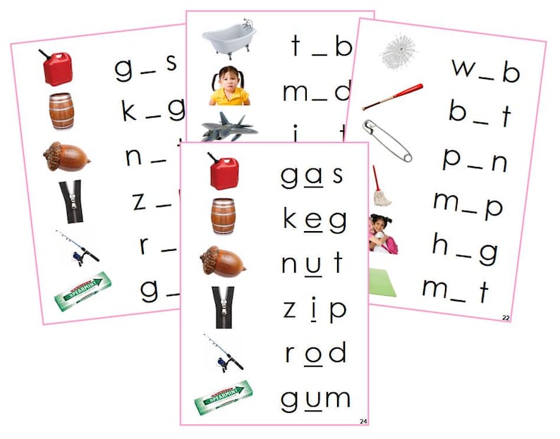Montessori Pink Phonetic Language Series Bundle [PHOTOS] - Primary ...