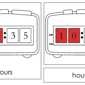 Parts of a Clock Nomenclature 3-part Cards & Blackline Masters ...