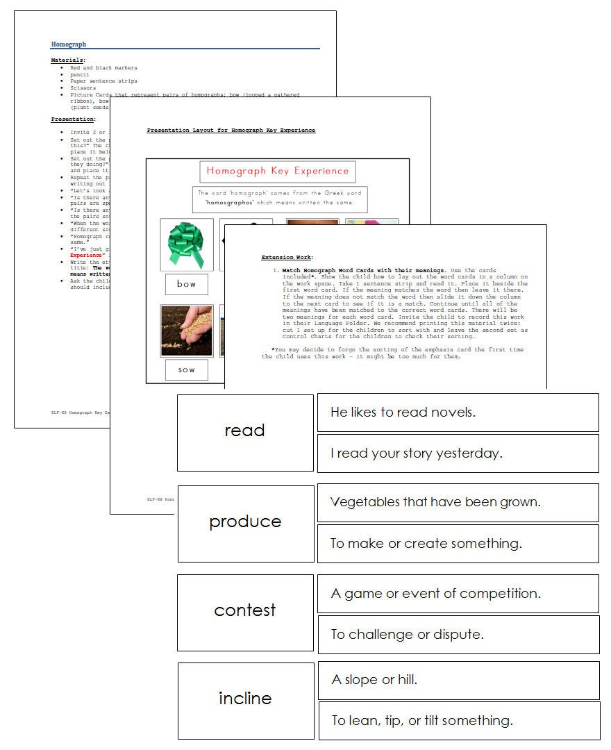Montessori Elementary Key Experiences Bundle - Language & Grammar ...