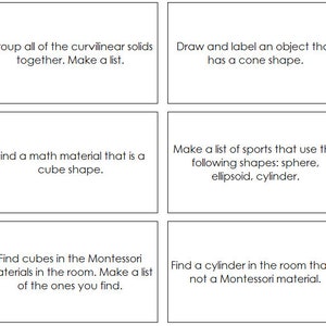 Geometric Solids Command Cards (task Cards) - Primary Geometry ...