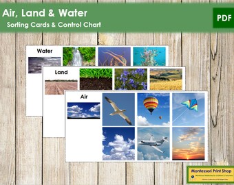 Air Land and Water | Etsy